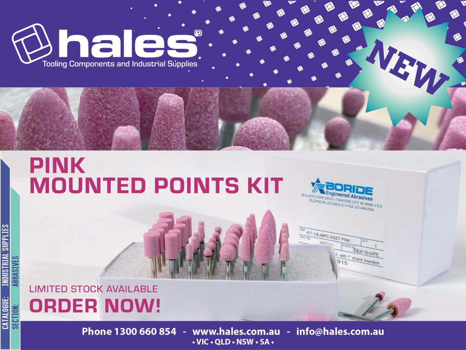 Pink Mounted Points Set - | Hales