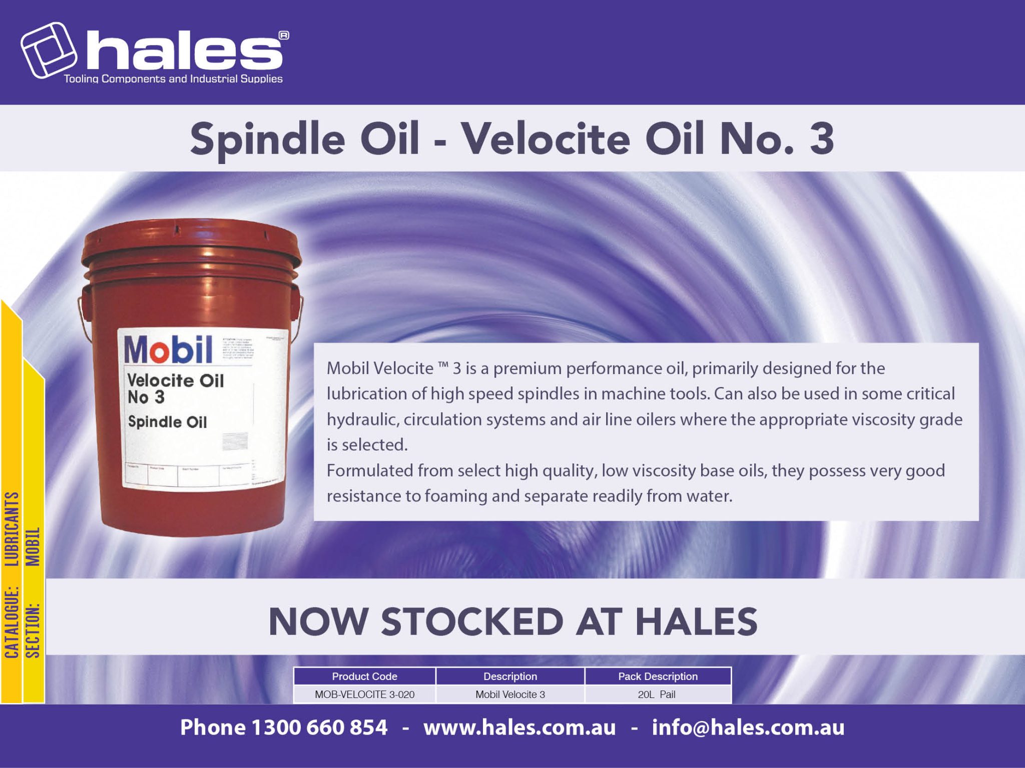 Velocite™ Oil No. 3 - Spindle Oil - | Hales